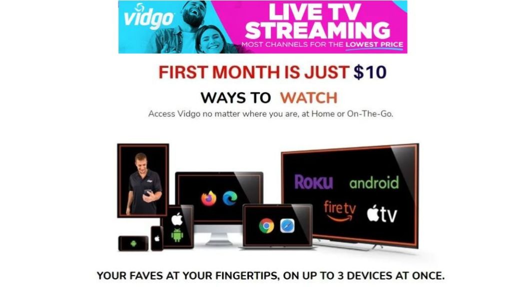 How to Subscribe Vidgo TV (offer With new user Subscription)