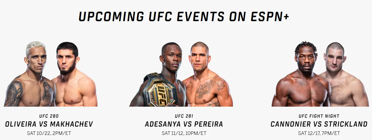 ESPN Plus With UFC PPV Cost (Save $58 on your Annual Subscription)